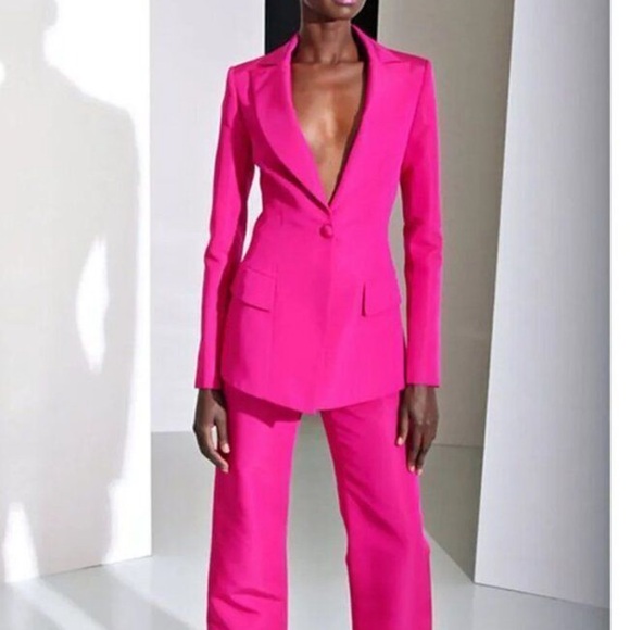 Good American | Jackets & Coats | Good American Pink Blazer Modern ...